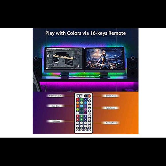 Party Supplies | Led Strip Lights With 44 Key Remote | Poshmark